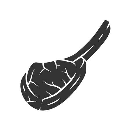 Vector of Tomahawk steak glyph icon. - ID:128633527 - Royalty Free ...