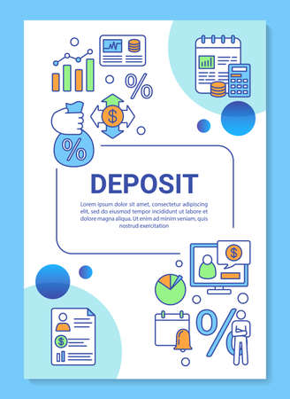 Vector of Deposit and investment poster - ID:1-129620672 - Royalty Free ...