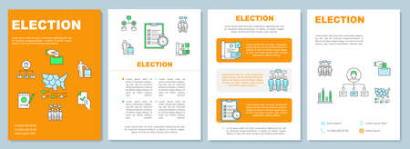 Vector of Election brochure template - ID:1-129882040 - Royalty Free ...