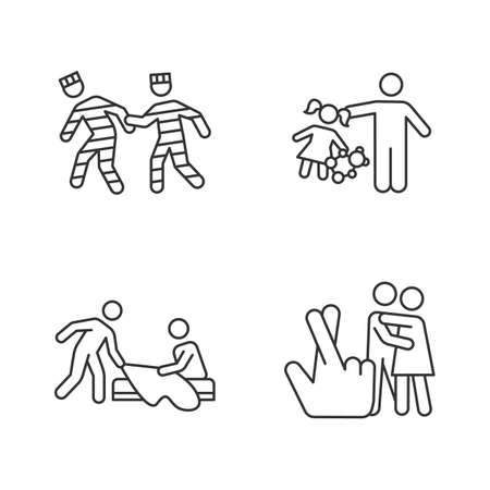 Vector of Different rape types linear - ID:1-133528530 - Royalty Free ...