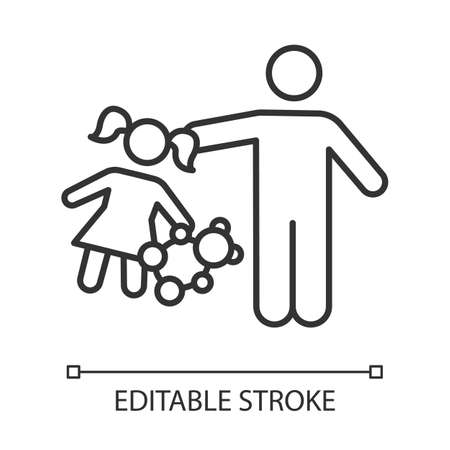 Vector of Rape of children linear icon. - ID:1-133528739 - Royalty Free ...