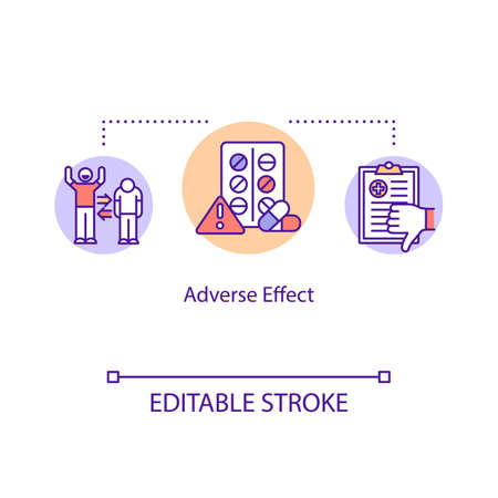 Vector of Adverse effect concept icon. - ID:1-140353796 - Royalty Free ...