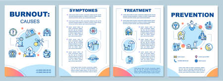 Vector of Burnout causes brochure - ID:1-142199684 - Royalty Free Image ...