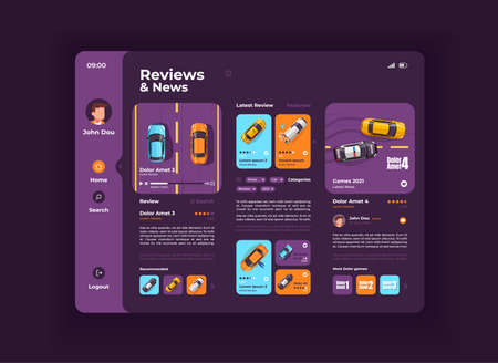 Vector of Car reviews and auto news - ID:1-148105436 - Royalty Free ...