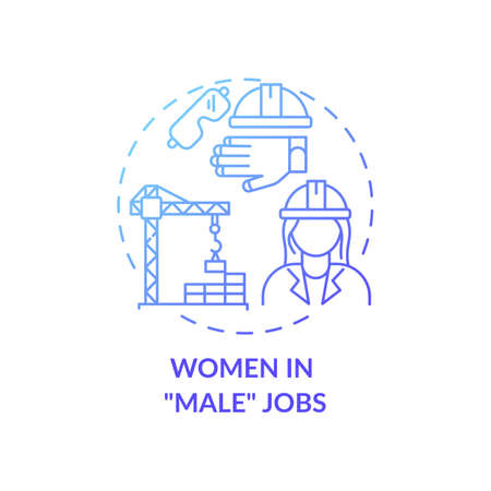 Vector of Women in male jobs concept - ID:1-156807848 - Royalty Free ...