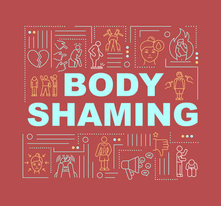 Vecteur de Body shaming word concepts - ID:157796789 - image libre de ...