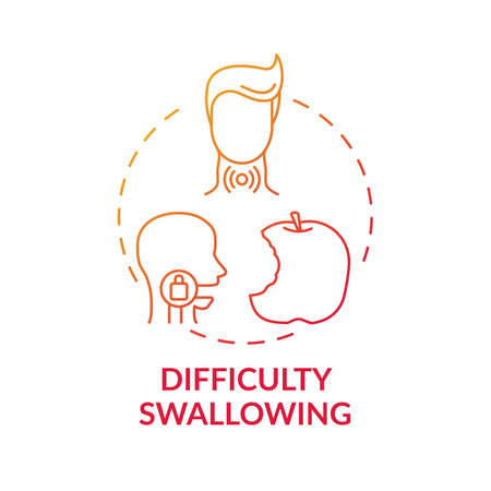Vector of Difficulty swallowing concept - ID:1-159268949 - Royalty Free ...