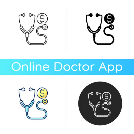 Vector of Consultation fee icon. Doctor - ID:1-161023227 - Royalty Free ...