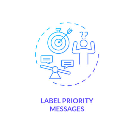 Vector of Labeling priority messages - ID:1-162369780 - Royalty Free ...