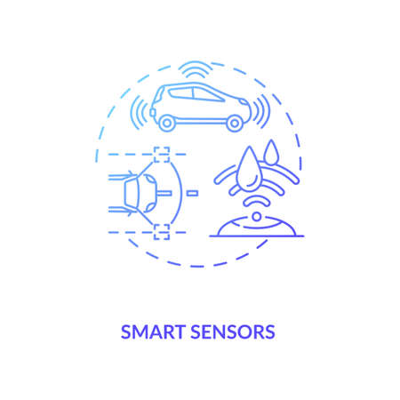 Vector of Smart sensors concept icon. - ID:163298136 - Royalty Free ...