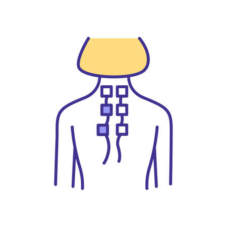 Vector of Spine curvature RGB color - ID:1-164573274 - Royalty Free ...