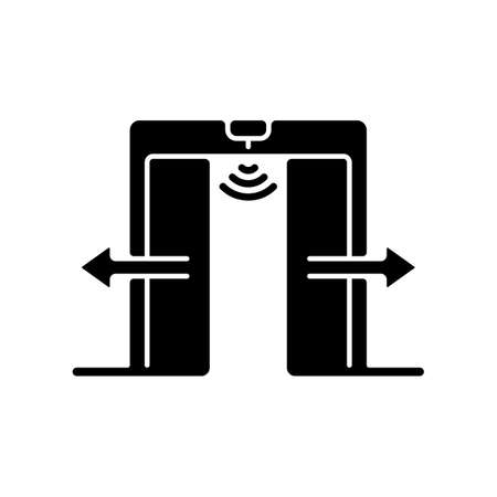 Vector of Automatic door black glyph - ID:1-166841291 - Royalty Free ...