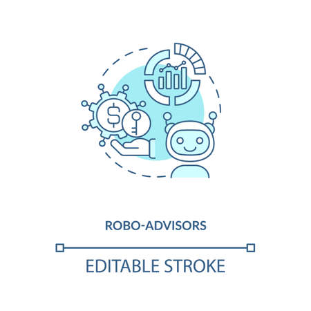 Vector of Robo-advisors concept icon. - ID:1-166434140 - Royalty Free ...