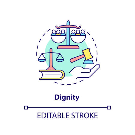 Vector of Dignity concept icon. human - ID:1-185651125 - Royalty Free ...