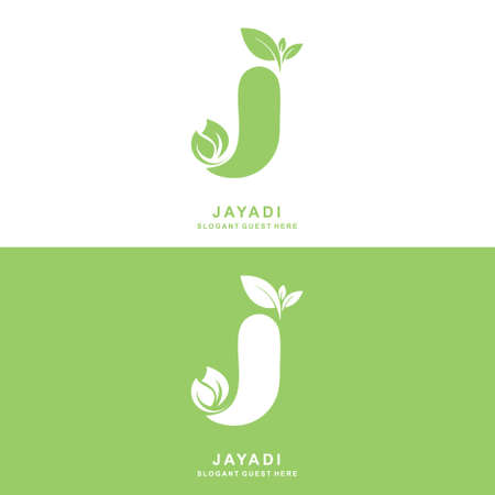 Illustration Vector Graphic of Letter J Nature Logo Design. Perfect for ...
