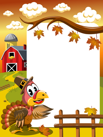 Thanksgiving Turkey Borders