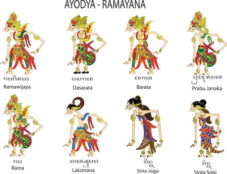 Vector of Wayang Ayodya Ramayana, Rama, - ID:1-121630151 - Royalty Free ...