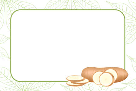 Vector of banner frame of cassava fresh - ID:1-126632423 - Royalty Free ...