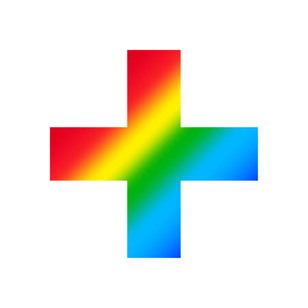 Vector of plus sign isolated on white - ID:143171499 - Royalty Free ...