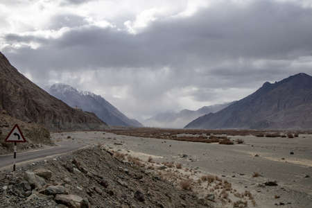 Scene of Hunder Sand Dunes in Nubra Valley in Leh Ladakh, Jammu and ...