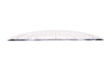 half circle ruler isolated on white background.の写真素材 [40189675983 ...