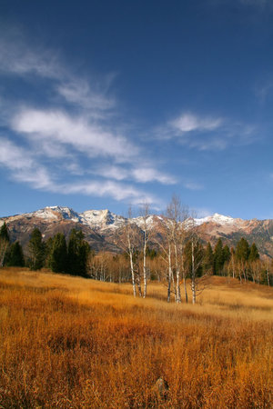 High Mountain Flat in the fall showing all the fall colors with ...