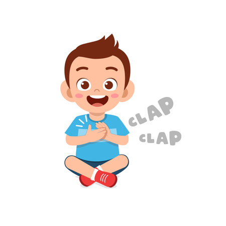 Vector of happy cute little kid boy - ID:1-162323740 - Royalty Free ...