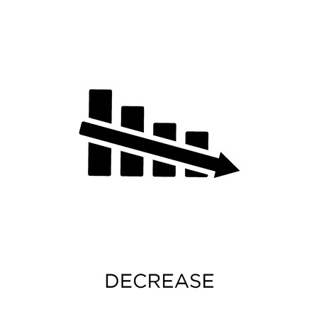 Decrease icon. Decrease symbol design from Payment collection. Simple ...