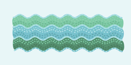 Vector cute marine waves. Sea wavy, ocean art water design. Vector hand ...