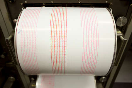 Photo of Seismograph records an - ID:1-81815007 - Royalty Free Image ...