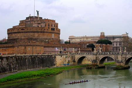 Castel Sant' Angelo and Ponte Sant'Angelo (Castle St. Angelo, St ...