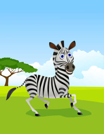 Zebra cartoonのイラスト素材 [40009698990] - イメージマート