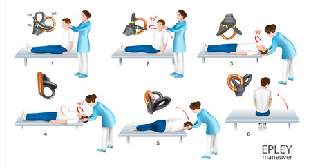 Epley maneuver is performed help of a doctor:: tasmeemME.com
