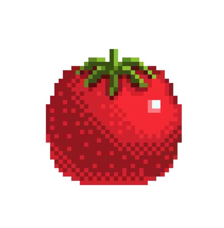 Vector of pixel art tomato icon, 32X32 - ID:145866392 - Royalty Free ...