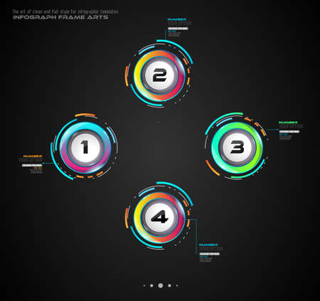 Infograph template with multiple choices and a lot of infographic ...