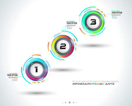Infograph template with multiple choices and a lot of infographic ...