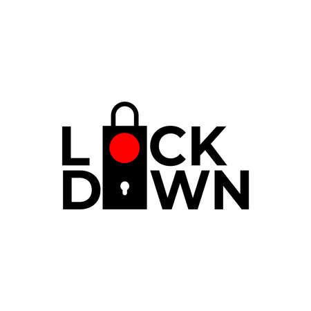 Vector of Lockdown text, infographics. - ID:1-142445544 - Royalty Free ...