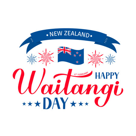 Vector of Happy Waitangi Day banner with - ID:1-137933164 - Royalty ...