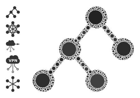 Vector of Binary structure mosaic icon. - ID:1-179549824 - Royalty Free ...