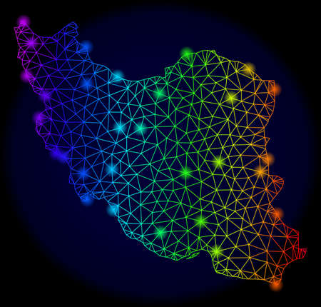 Vector of Bright rainbow mesh vector map - ID:1-114837830 - Royalty ...