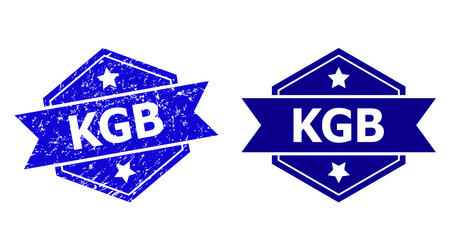 Vector of Hexagon KGB seal stamp on a - ID:1-161339463 - Royalty Free ...