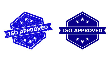 Vector of Hexagon ISO APPROVED watermark - ID:1-161979856 - Royalty ...