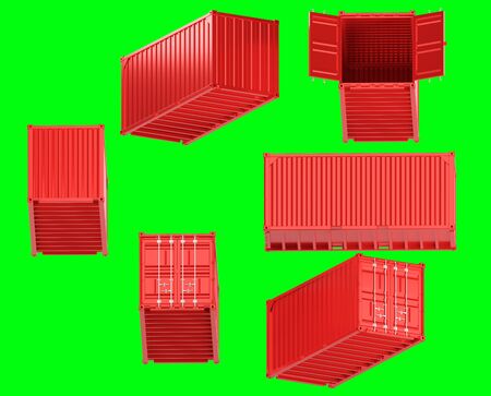 Red shipping container Images - Search Images on Everypixel