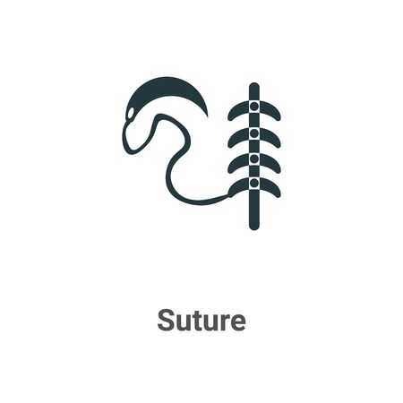 Vector of Suture vector icon on white - ID:1-142473646 - Royalty Free ...
