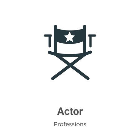 Vector of Actor vector icon on white - ID:142516036 - Royalty Free ...
