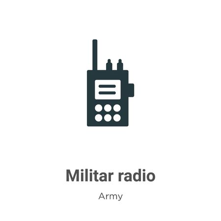 Vector of Militar radio vector icon on - ID:142521548 - Royalty Free ...