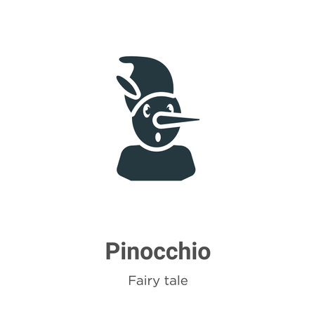 Vector of Pinocchio vector icon on white - ID:1-161162673 - Royalty ...