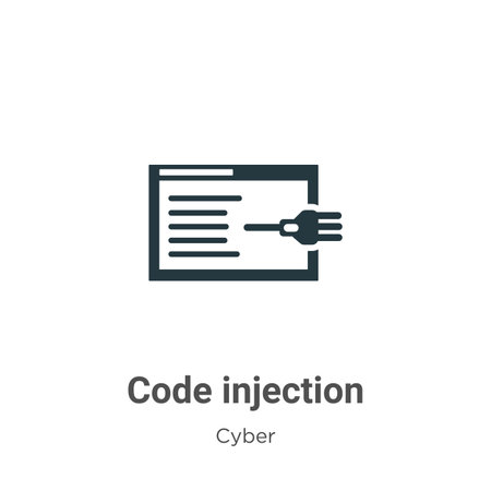 Vector of Code injection vector icon on - ID:1-161391077 - Royalty Free ...