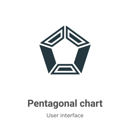 Vector of Pentagonal chart vector icon - ID:1-161396466 - Royalty Free ...
