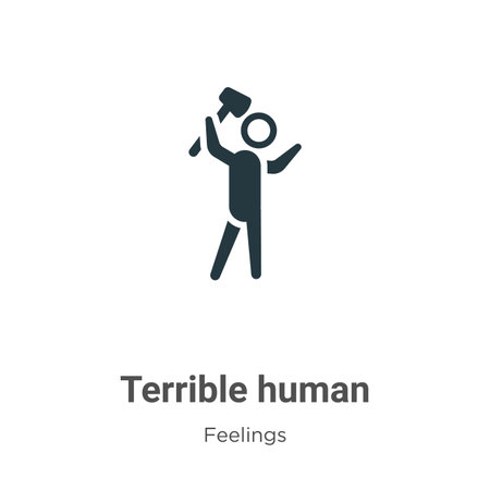 Vector of Terrible human vector icon on - ID:1-161390204 - Royalty Free ...